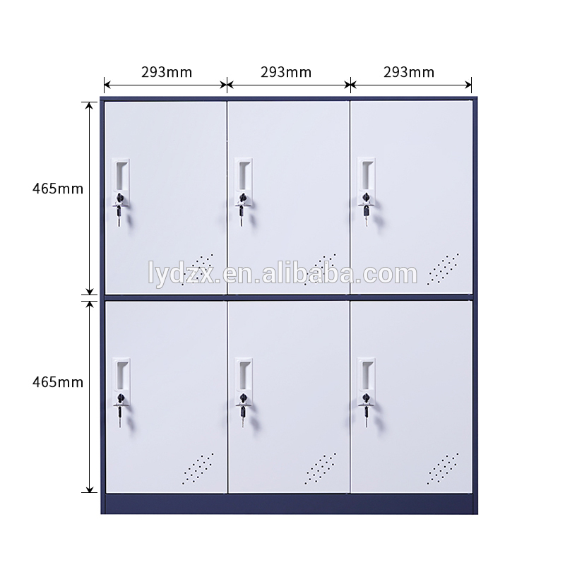 Steel 6 Doors Locker - Luoyang Dongzhixin Office Furniture CO., Ltd