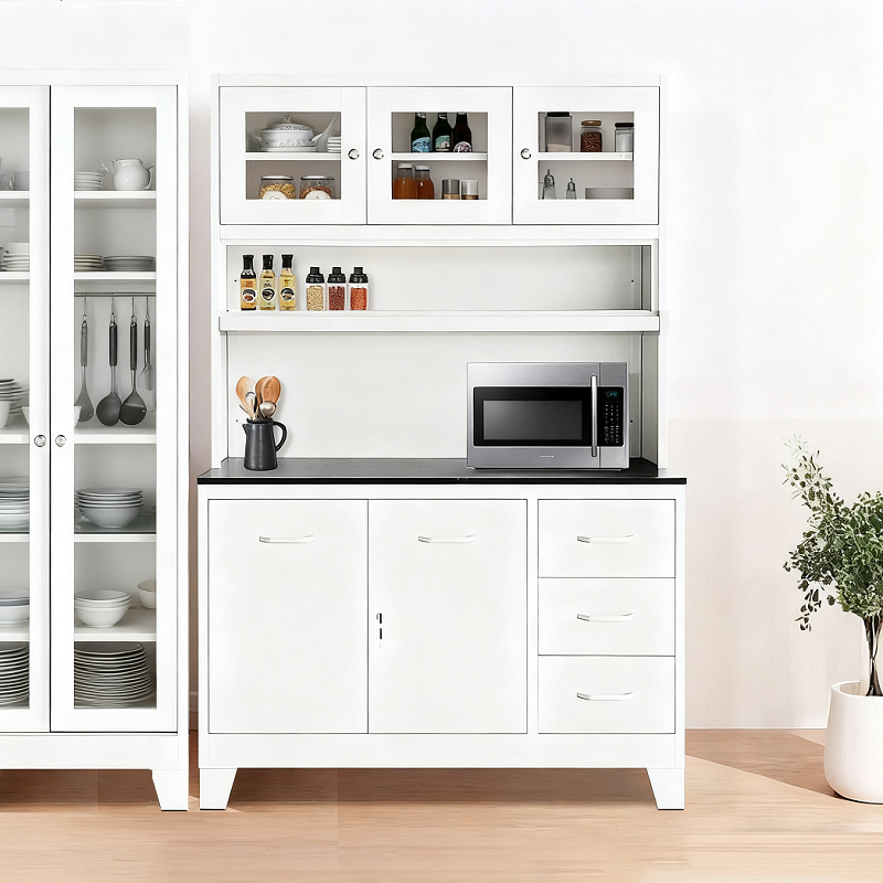 Steel kitchen cabinet with countertop -Custom Kitchen Cabinet Factory ...